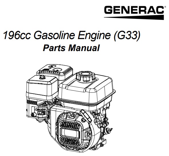 OH9559 Generac Engine Parts, Breakdown