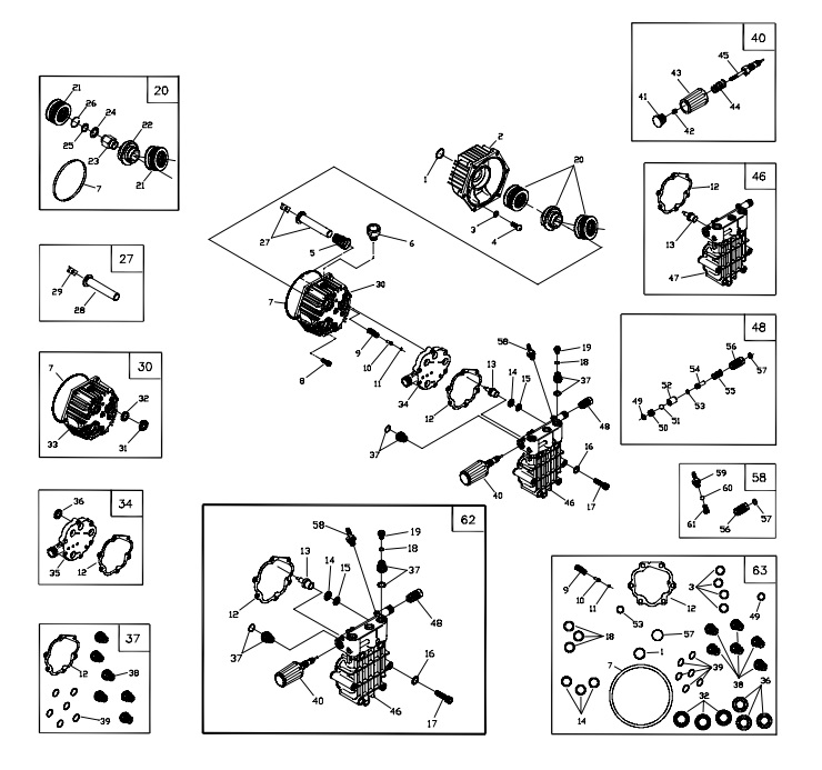 Generac pressure washer model 1294-0 replacement parts, pump breakdown ...