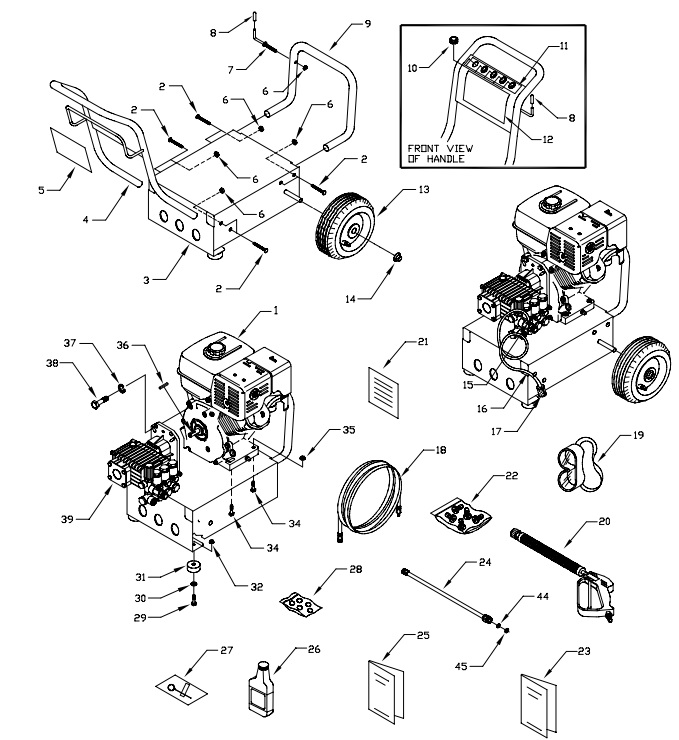 Generac pressure washer model 1420 Replacement parts,breakdown and ...