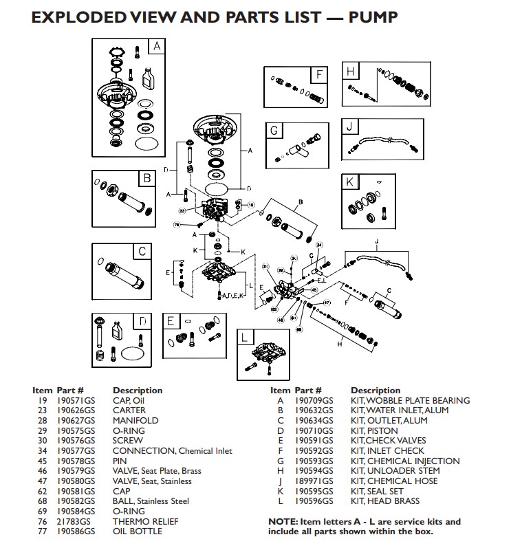 Troy-Bilt Model 01902-0 & Troy-Bilt 1902 Pressure Washer Parts and ...