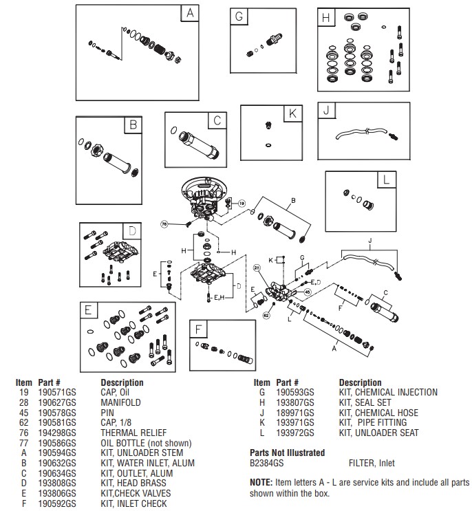 Briggs & Stratton, 199735GS Pump Parts