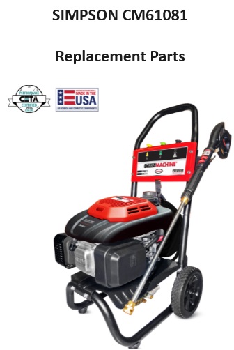 SIMPSON CM61081 Pressure Washer Parts, Accessories, Breakdown & Owners ...