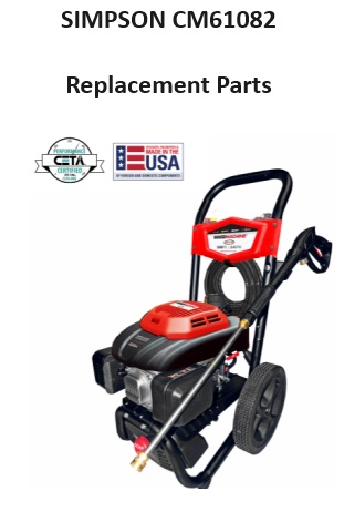 SIMPSON CM61082 Pressure Washer Parts, Accessories, Breakdown & Owners ...