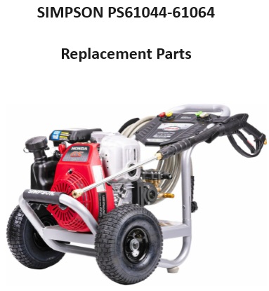 SIMPSON® PS61044-61064 Pressure Washer Parts, Accessories, Breakdown ...